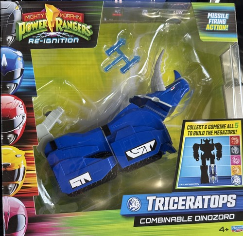 MIGHTY MORPHIN POWER RANGERS RE-IGNITION TRICERATOPS DINOZORD! NEW FAST ...