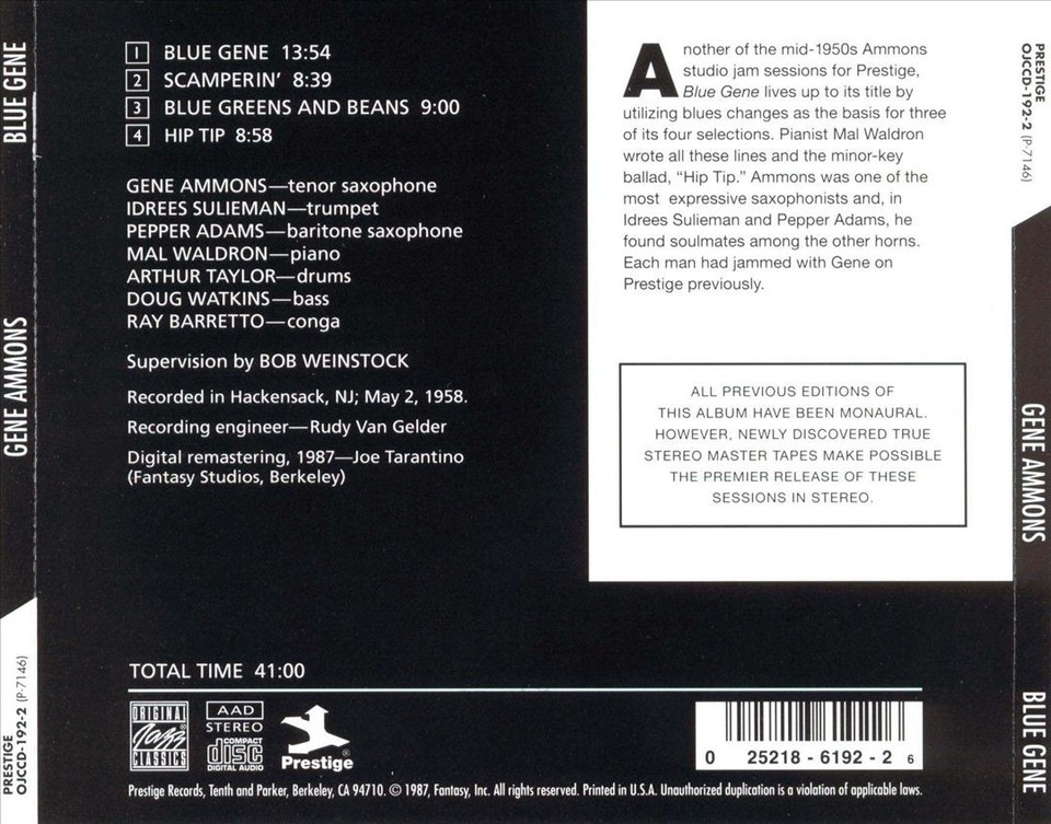 BLUE GENE NEW CD 25218619226| eBay