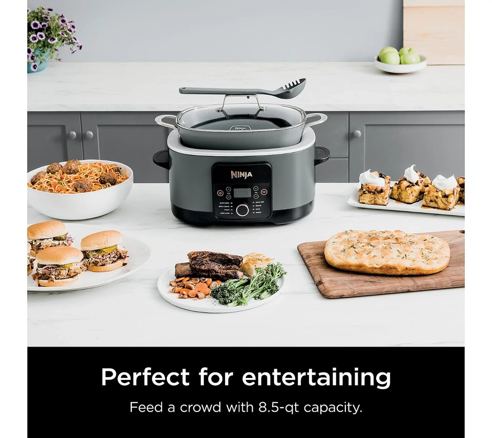 Ninja 8.5-qt Foodi Possible Cooker PRO 8-in-1 Multi-Cooker Grey, New ...