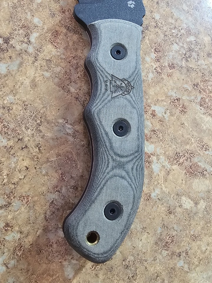 TOPS Knives Tom Brown Tracker T3 Fixed Blade Knife 5.5" w/ Sheath Great ...