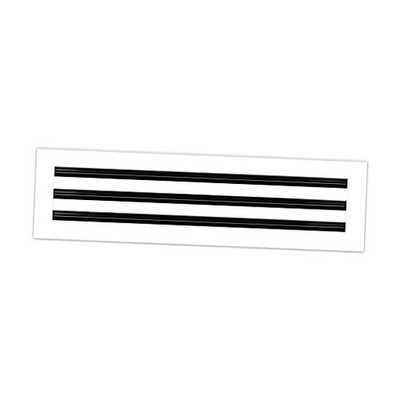 22x6 White Modern AC Vent Cover - Decorative Air Vent - Standard Linear ...