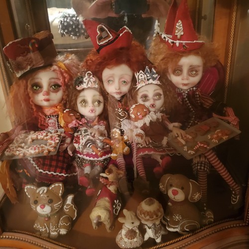 Gothmas Family *5* LuLu Lancaster ooak one of a kind handmade art dolls ...