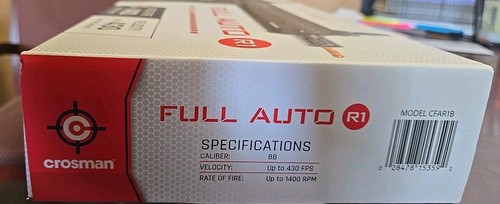 Crosman CFAR1B R1 Full Auto BB .177 Caliber Black Repeater Air Rifle ...