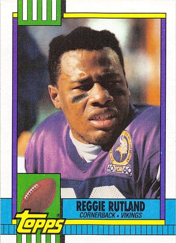 Reggie Rutland 1990 Topps 113 Minnesota Vikings Rookie Football Card | eBay