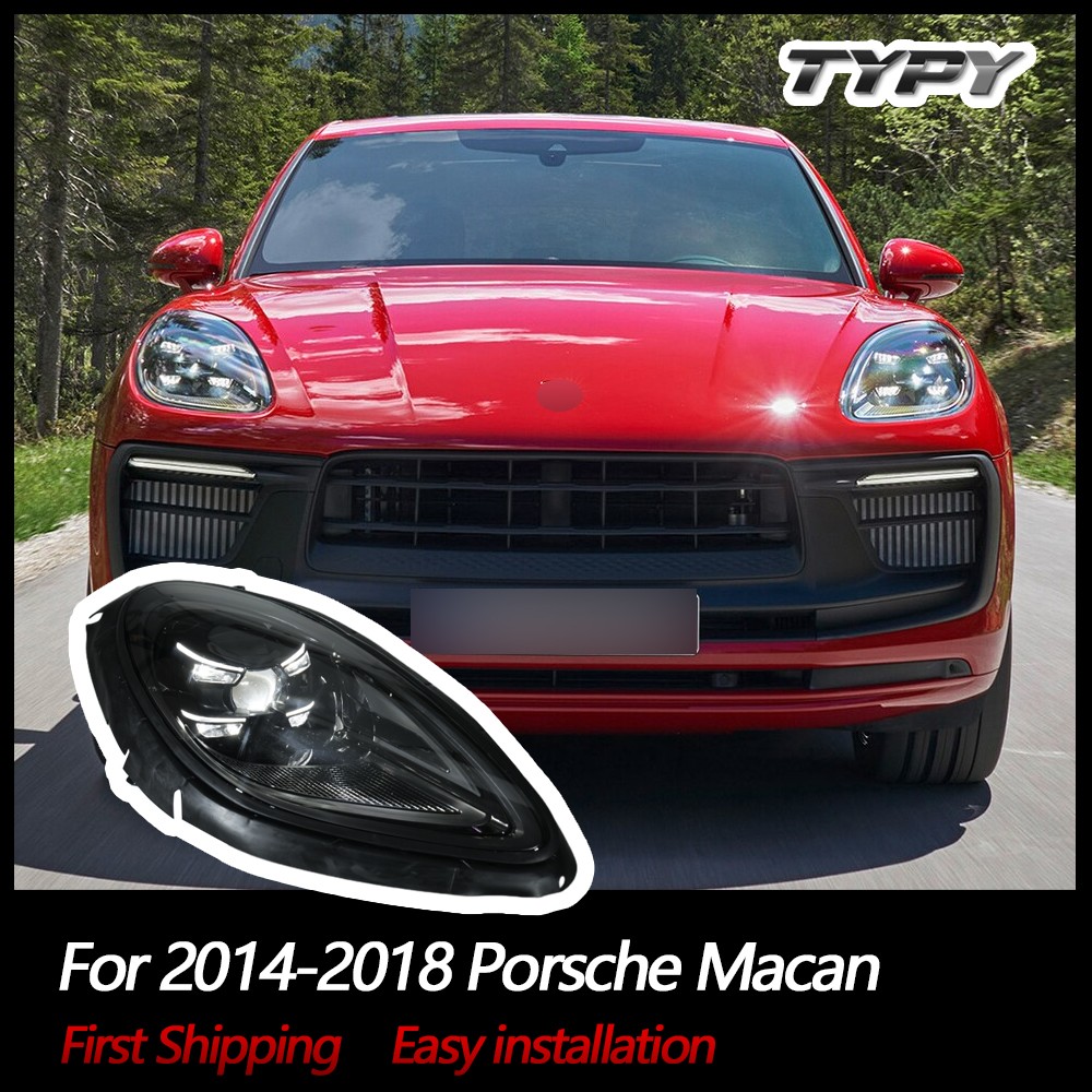 LED Headlights For Porsche Macan 2014-2018 Laser Matrix Animation Front ...