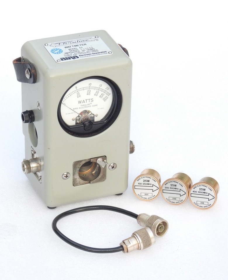 VGC BIRD ELECTRONICS THRULINE MODEL 43 RF DIRECTIONAL WATTMETER ...