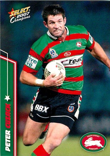 2007 SOUTH SYDNEY RABBITOHS NRL Card PETER CUSACK | eBay Australia