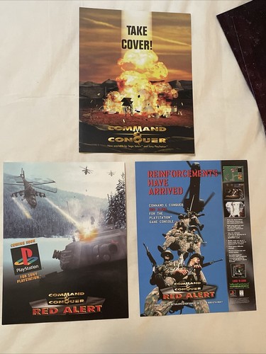 Command & Conquer Red Alert Playstation Sega Saturn Print Ad Promo Art ...