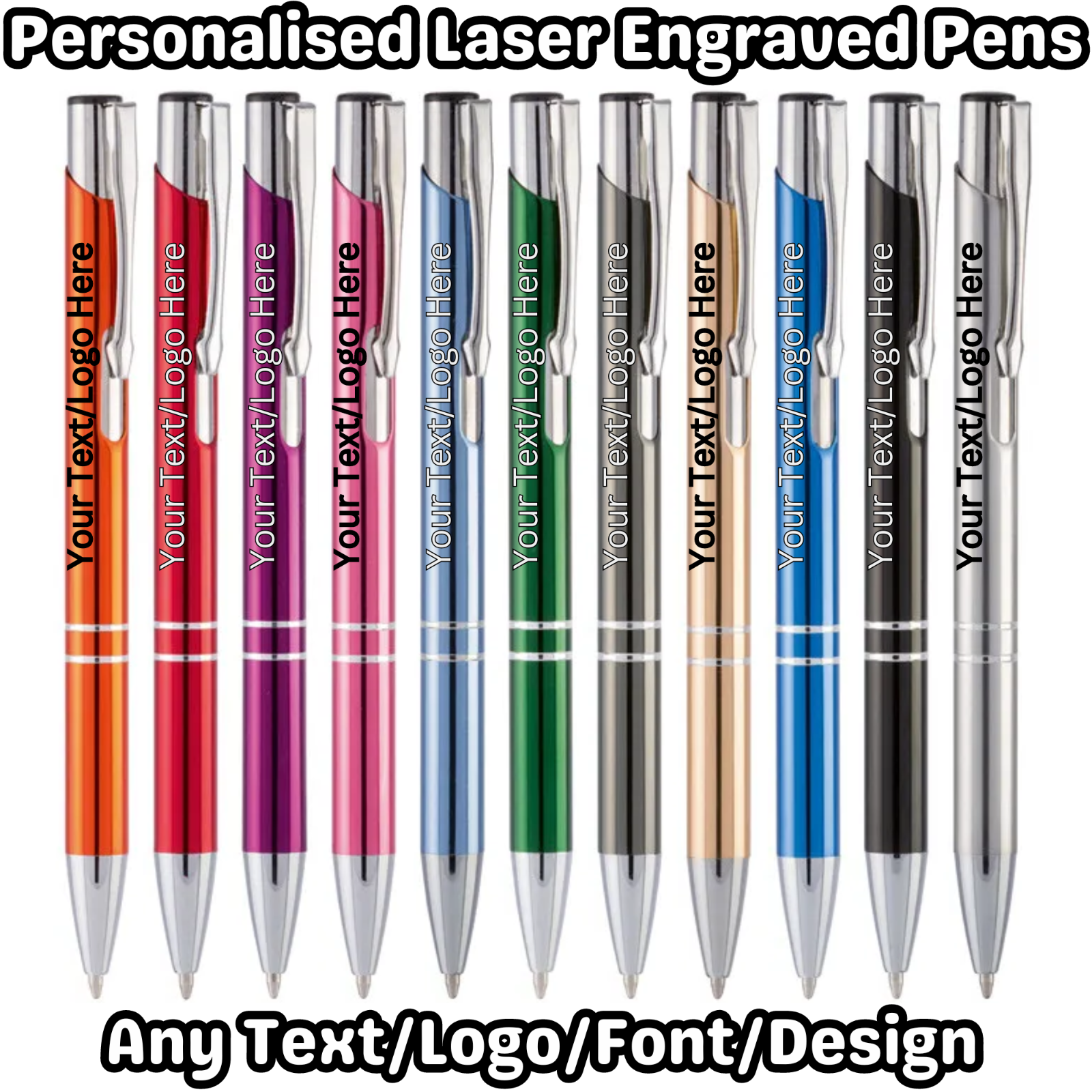 Laser Engraved Metal Pens Personalised Pen With Your Promotional Gift ...