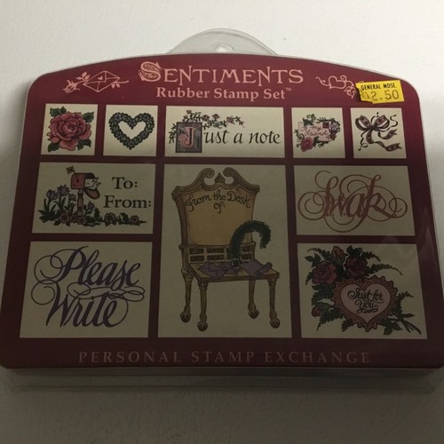 PSX Rubber Stamp Set Sentiments, “NEW” | eBay