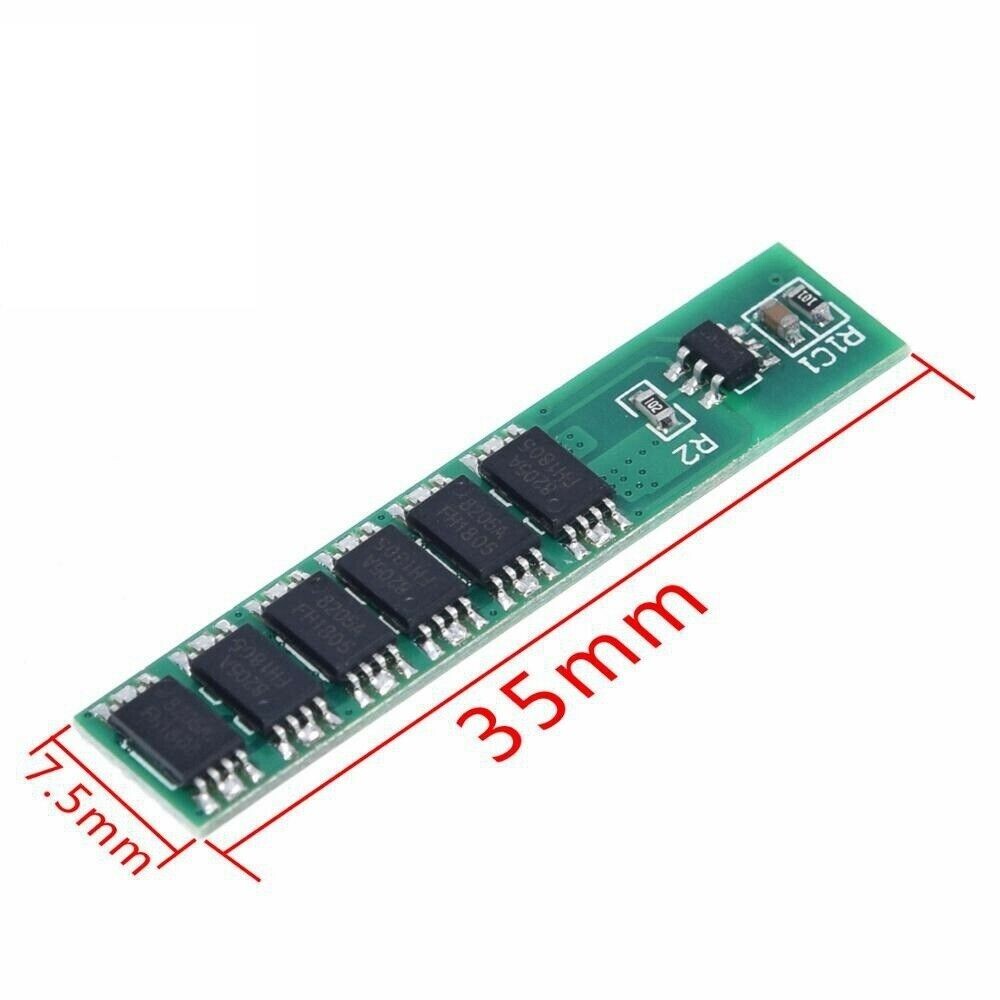 Bms 1s 12a 6mos Li-ion Lithium Lipo Battery Protection Pcb Board 4.2v 3 ...
