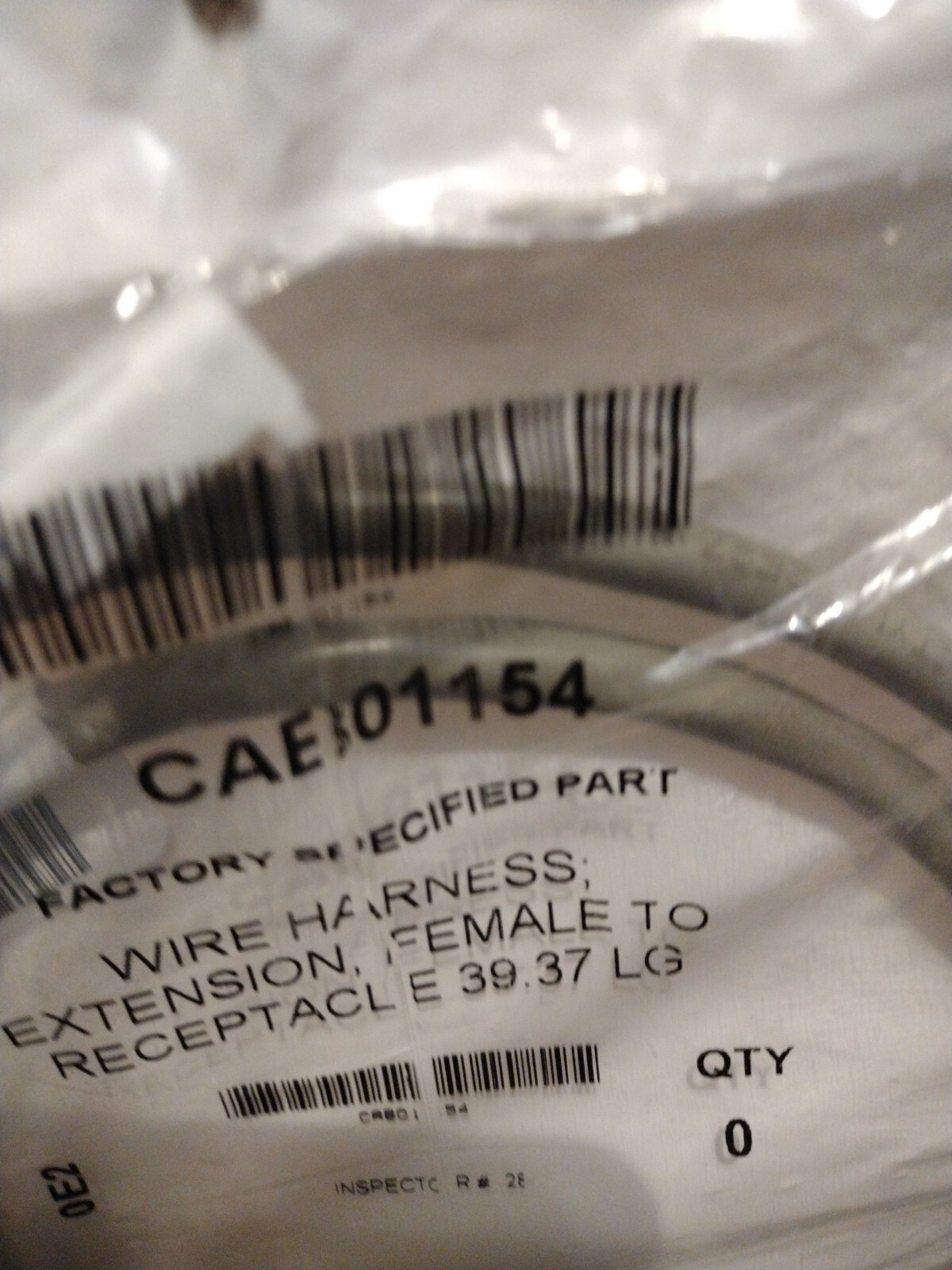 Lot of 6 Trane 39.37 lg WIRE HARNESS EXTENSION Cable CAB01154 HVAC oem ...