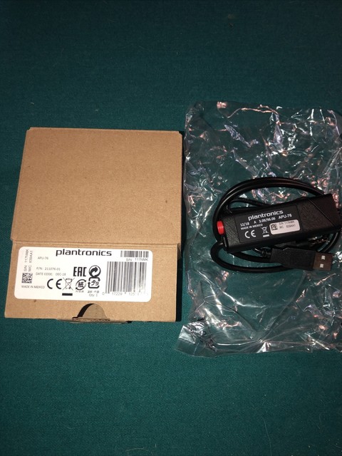 Plantronics Poly Apu-76 Electronic Hook switch Adapter USB (211076-01) for sale online | eBay