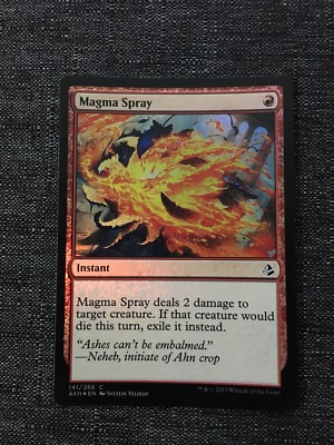 1x NM-Mint, English Foil Magma Spray - Foil C Amonkhet Magic Mtg | eBay