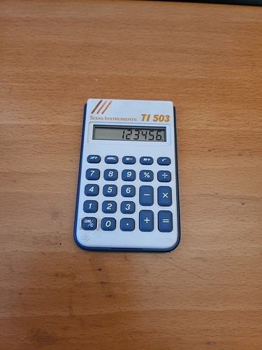 Texas Instruments TI 503 Calculator Pocket Size. Working w/Battery ...