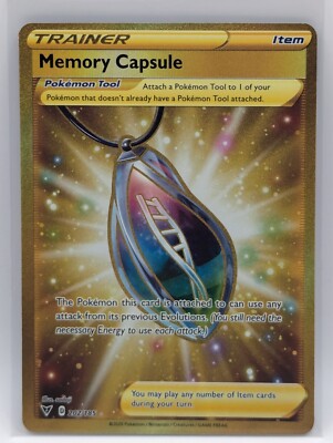 Pokémon TCG: Memory Capsule 202/185 Gold Secret Rare Vivid Voltage | eBay