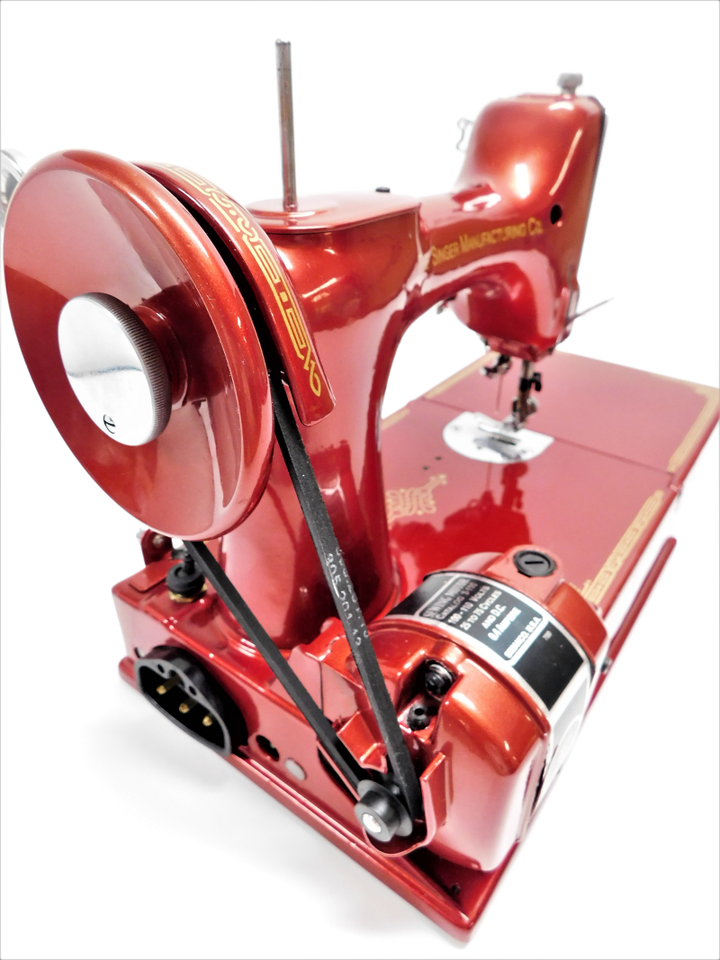 Desk Dave's "CANDY APPLE RED" Singer Featherweight 221 Sewing Machine ...