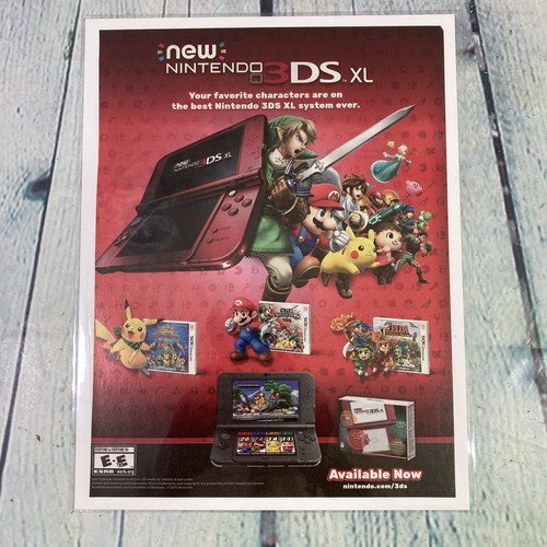 2015 Nintendo 3DS XL Gaming System Print Ad/Poster Promo Art Magazine ...