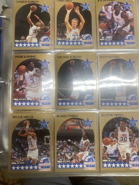 MICHAEL JORDAN MARK JACKSON 1990-91 NBA HOOPS COMPLETE SET 440 CARDS IN ...