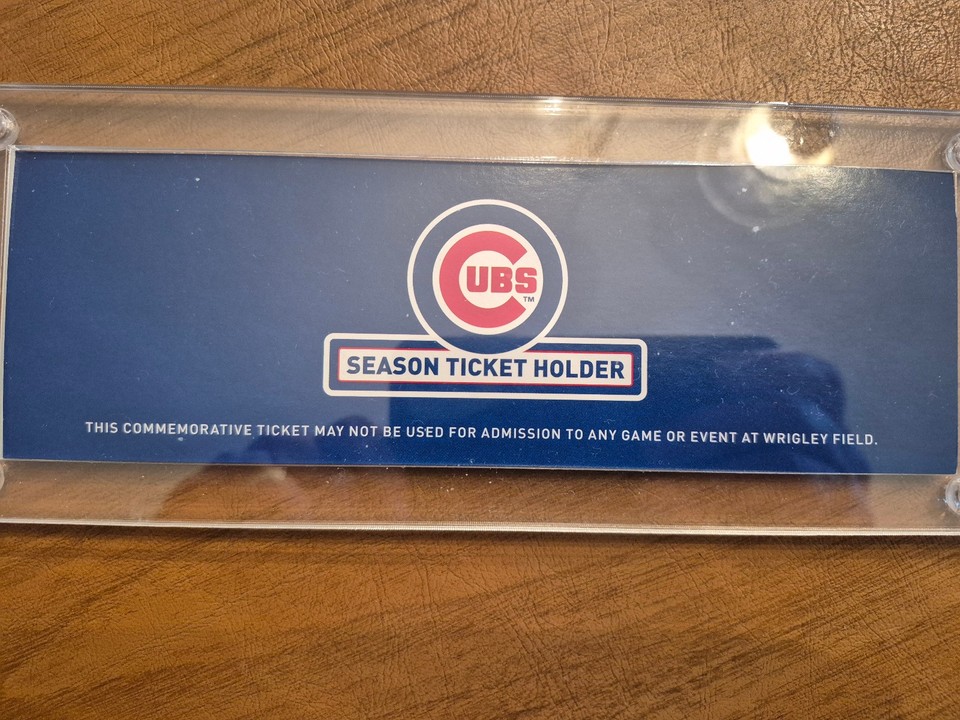 2019 CHICAGO CUBS COMMEMORATIVE SEASON TICKETHOLDER OPENING DAY FULL ...
