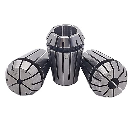 3pcs ER20 1/2" 1/4" 1/8" High Precision Spring Collect Set for CNC ...