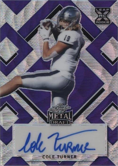 2022 Leaf Metal Draft - Cole Turner #BA-CT2 Purple Wave /20 (AU, RC ...