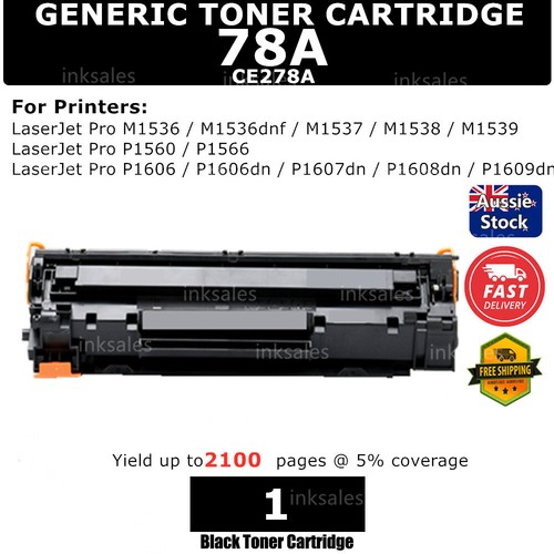 1 Compatible HP 78A CE278A Toner Cartridge for LaserJet P1566 P1606 ...