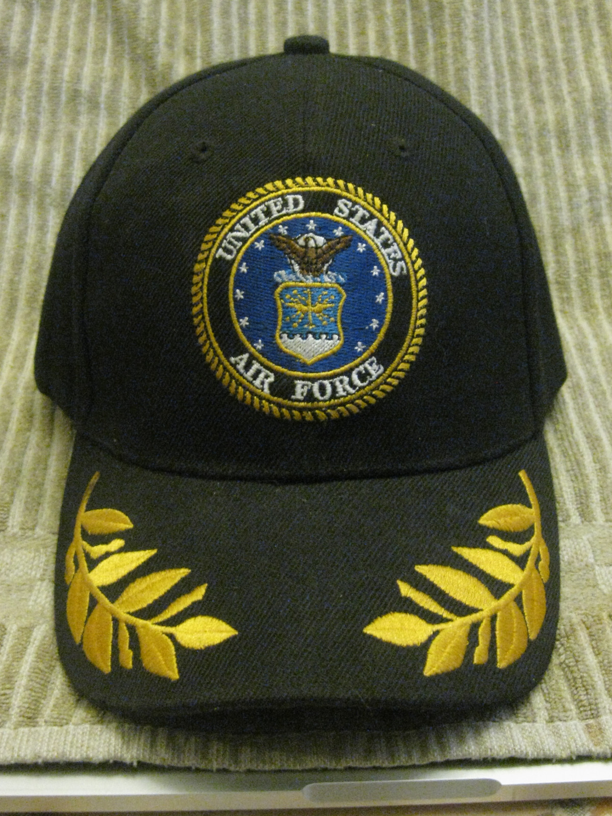 Air Force USAF Emblem Crest Coat of Arms Dark Navy Bl… - Gem