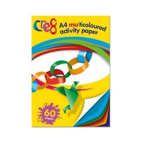 A4 Multi colour activity paper pad drawing art create make scrap book ...