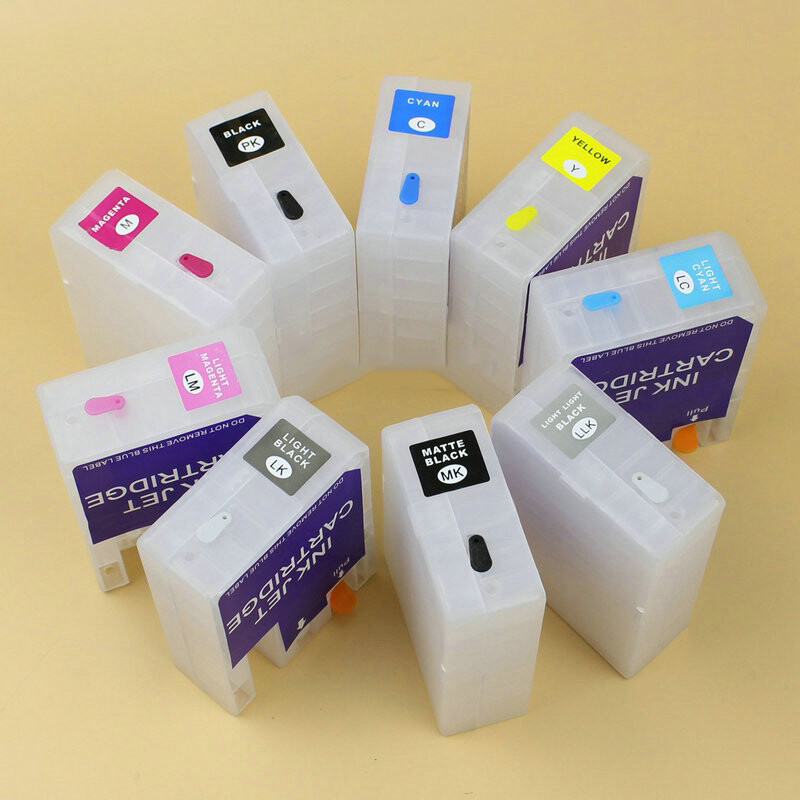 80ml Refillable Ink Cartridges for Epson 3800 3800C 3880 3890 with Chip ...