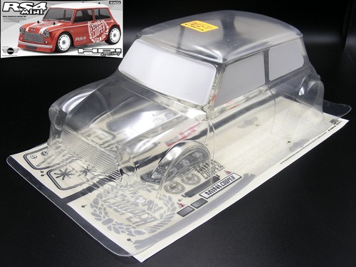 Vintage 1999 HPI MINI RS4 Nitro #7206 ROVER MINI COOPER Body & Decal ...