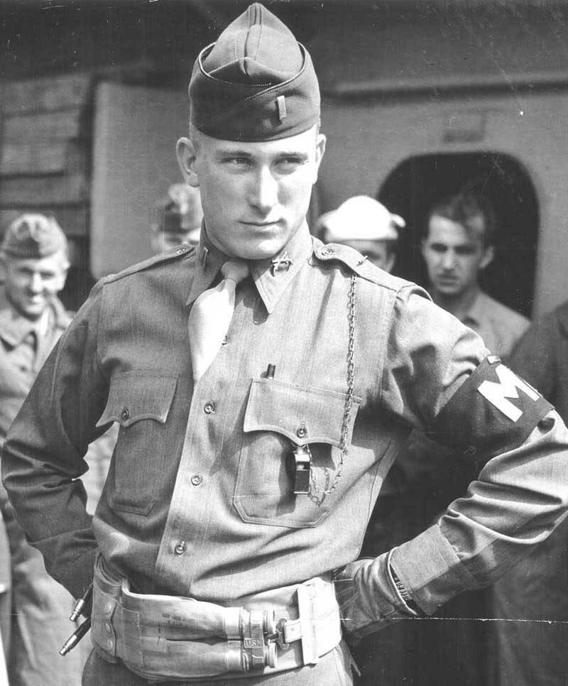 WW2 WWII Photo US Army Military Police Officer MP World War Two / 1790 ...