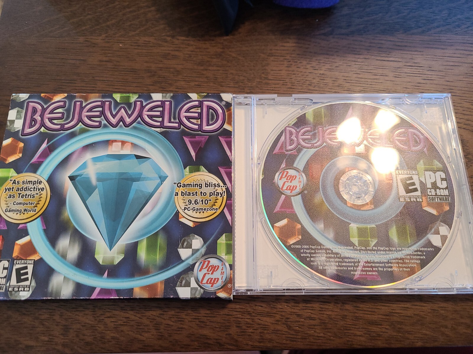 Bejeweled Deluxe PC CD ROM PopCap Games 2005 game for Windows 98/Me ...