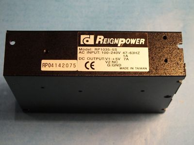 REIGN POWER RP1035-5S Input: 100-240VAC 1A Output: 5VDC 7A | eBay