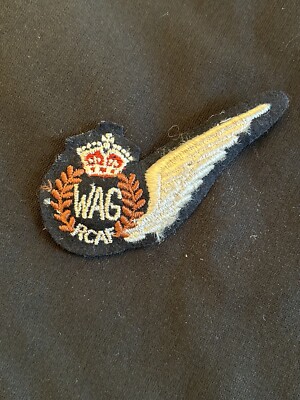 WW2 Canadian Padded RCAF Wireless Air Gunner WAG Half Wing Brevet ...