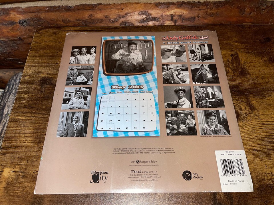 Andy Griffith Show - 2013 Calendar - Sealed | eBay