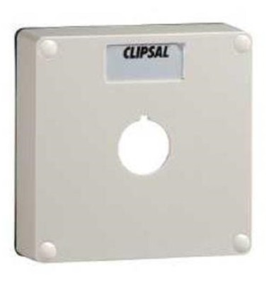 Clipsal 56-SERIES ENCLOSURE LID 22mm Hole, 1-Gang, Chemical Grey *Aust ...