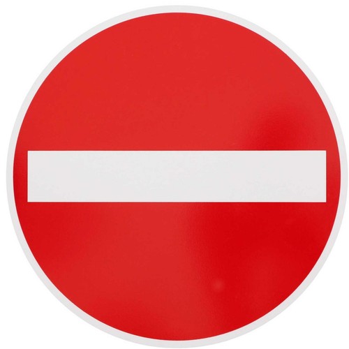 StVO Verkehrsschild 267 Verbot der Einfahrt Verkehrszeichen ...