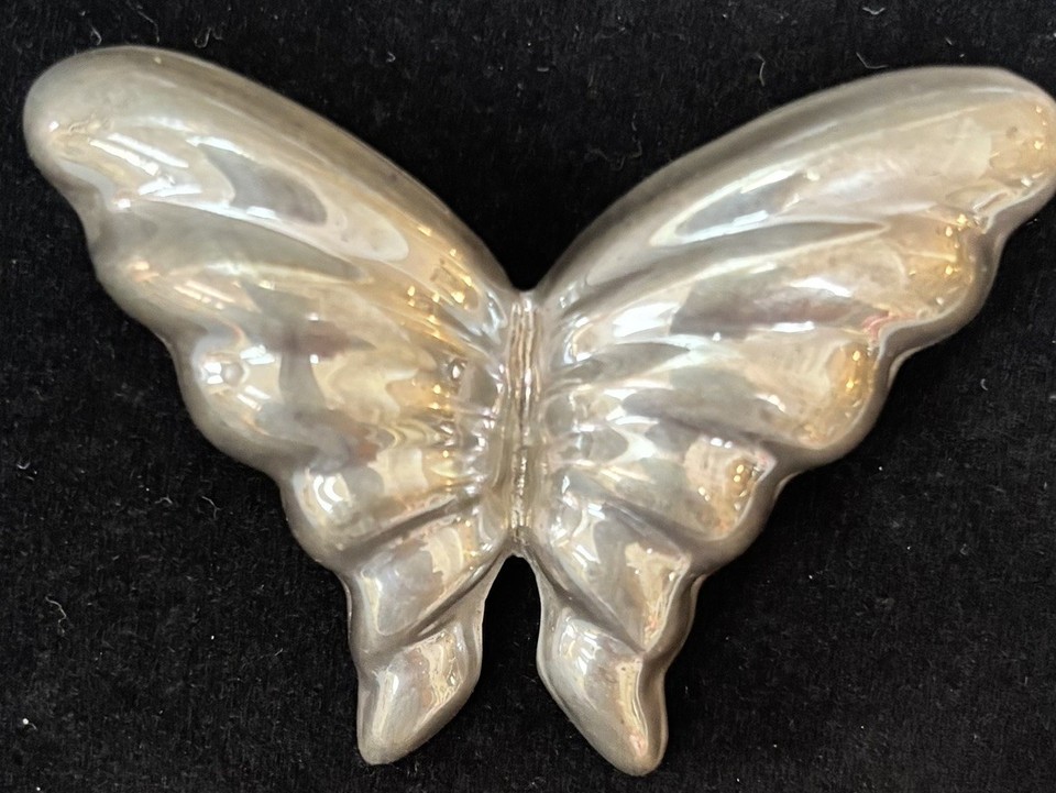 Vintage Valentin Vidauretta Butterfly Brooch Sterling Silver made ...