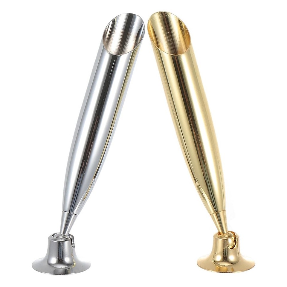 2pcs Quill Pen Holder Metal Insertion Pen Holder Single Pen Display ...