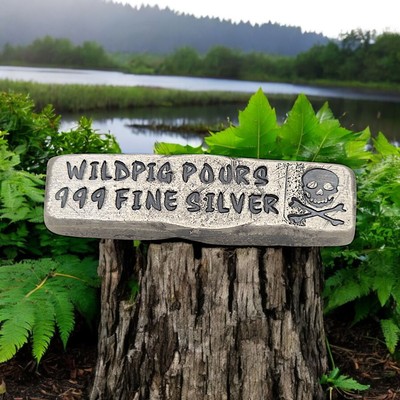 Wild Pig Pours - 1 ozt .999 Fine - Hand Poured Antiqued Silver Bar | eBay