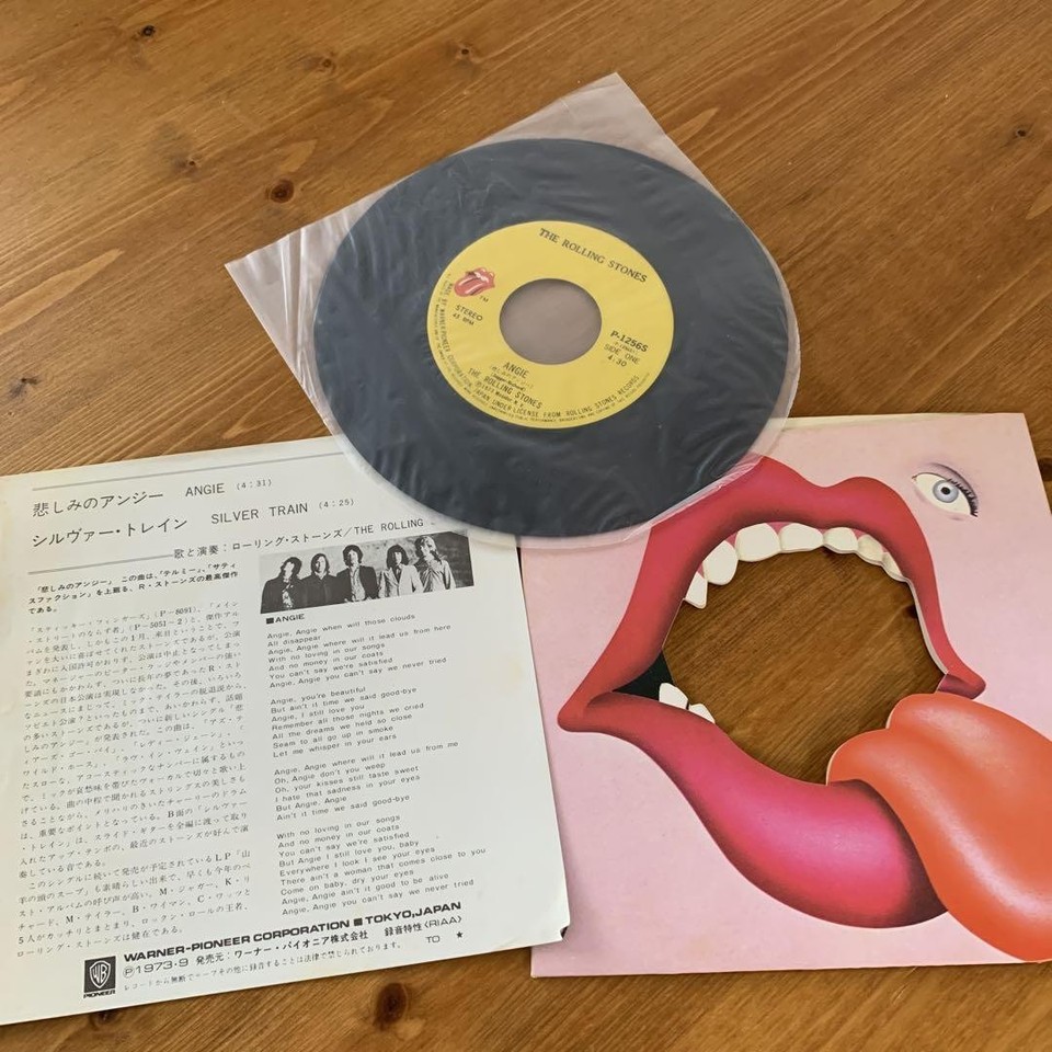 Rolling Stones Sad Angie 7" Vinyl 45RPM Slightly Worn Condition Classic ...