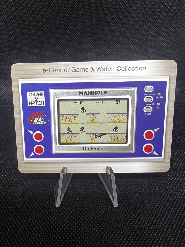 Nintendo E-Reader - Game and Watch - Collection Card - Manhole 2002 | eBay