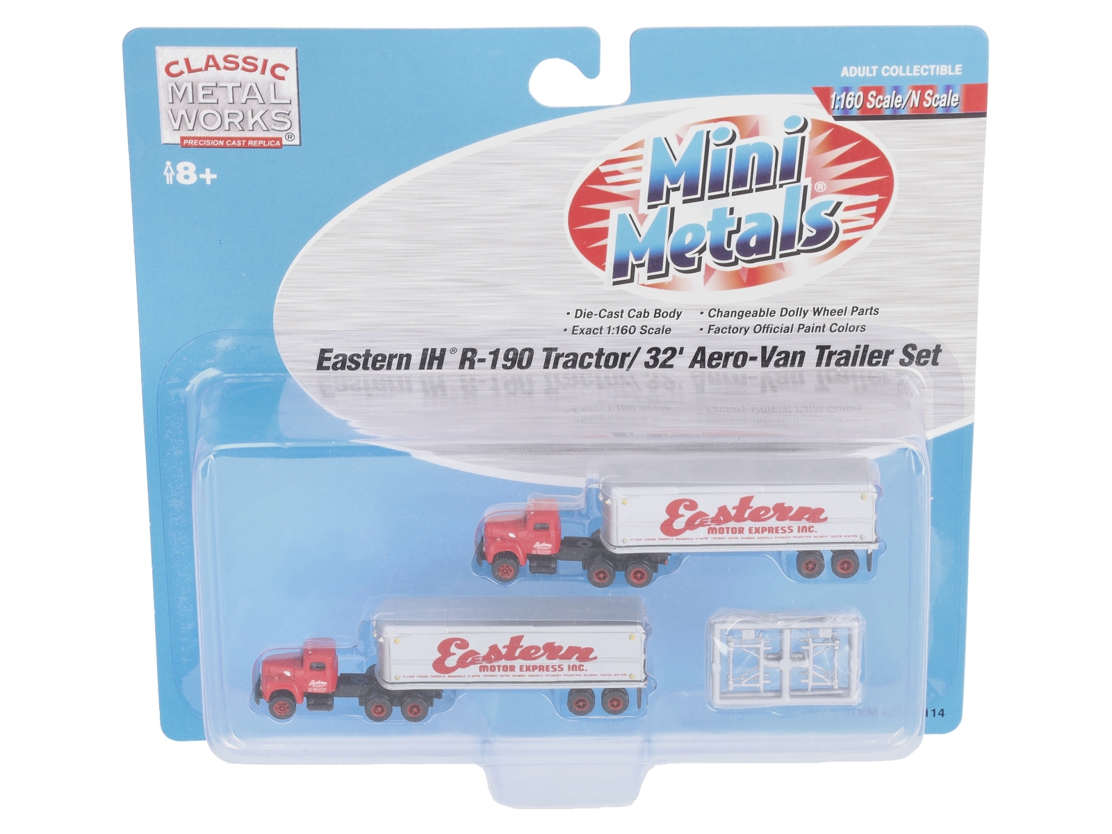 CMW Mini Metals N Scale Eastern IH R-190 Aero Van Tractor Trailer Set 1 ...