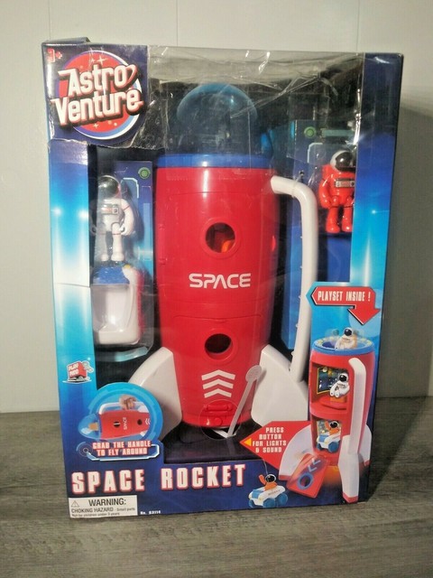 Astro Venture Spaceship Space Rocket Toy Play Set W 2 Astronauts ...