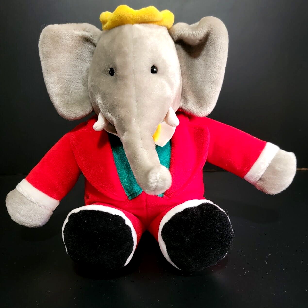 Vintage Gund Babar the Elephant Plush 1988 Macys 14” Holiday Stuffed ...