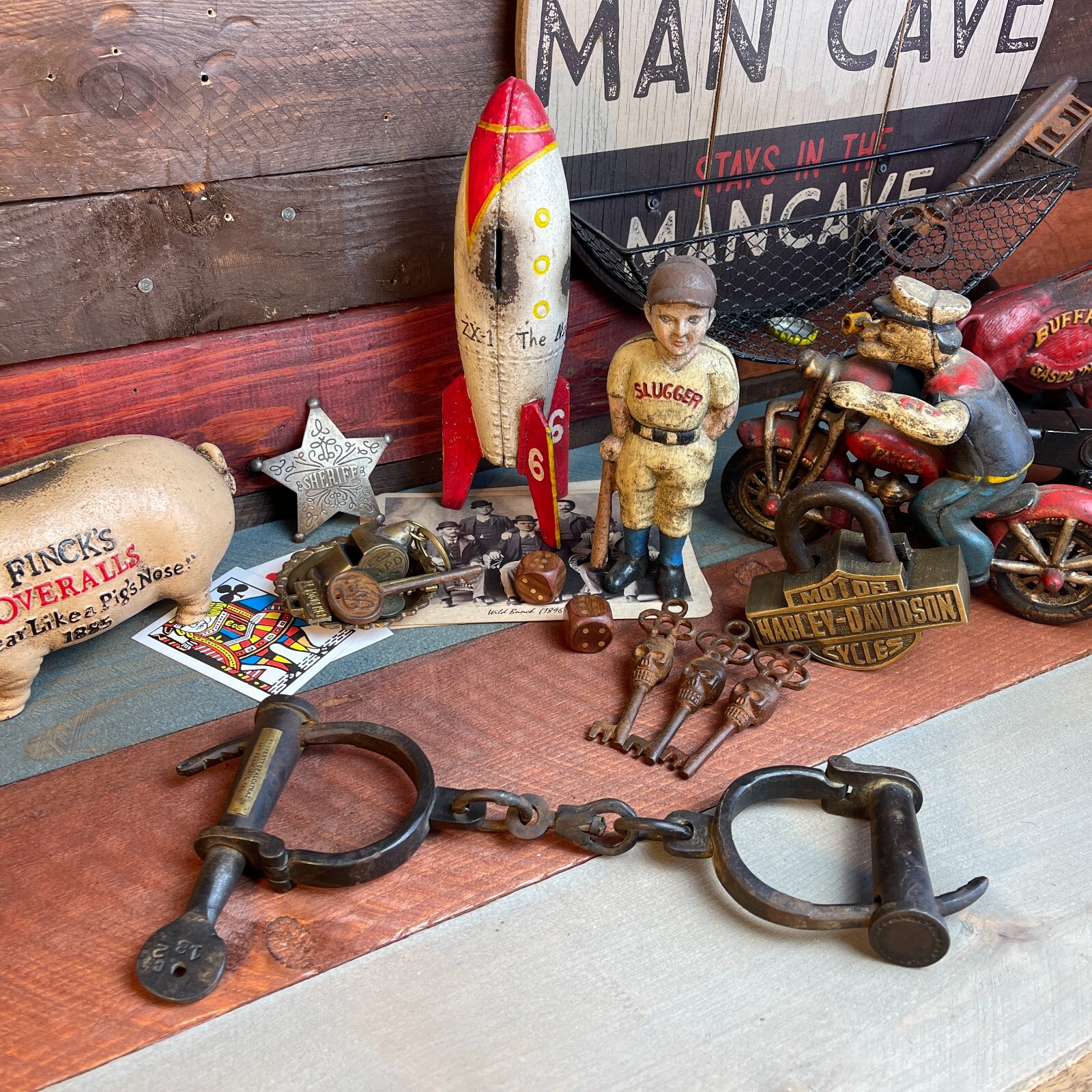 Property Of Alcatraz Prison Adjustable Handcuffs Iron Cuffs & Key | eBay