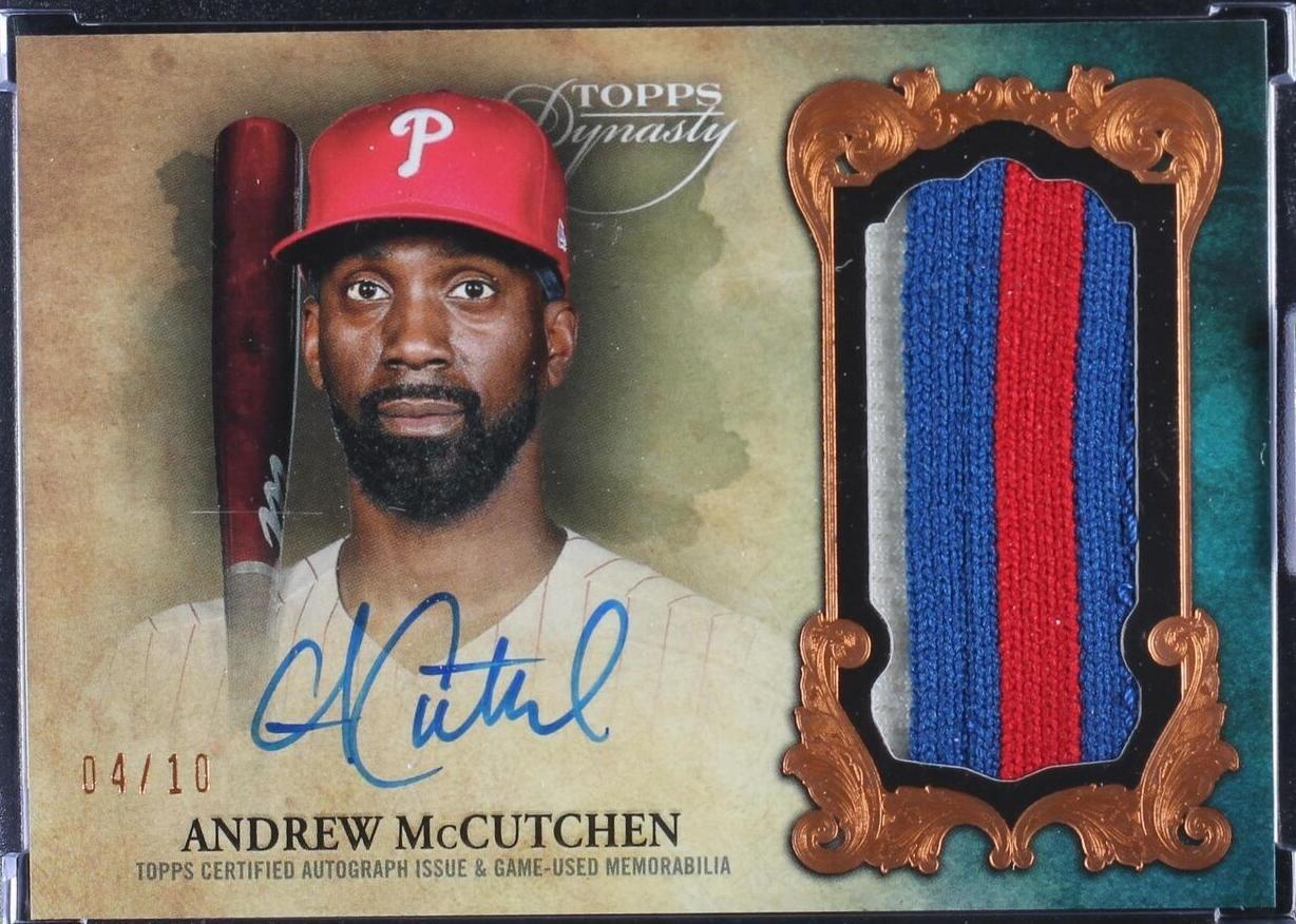 2021 Topps Dynasty - Autograph Patches Andrew McCutchen #DAP-AM3 /10 ...