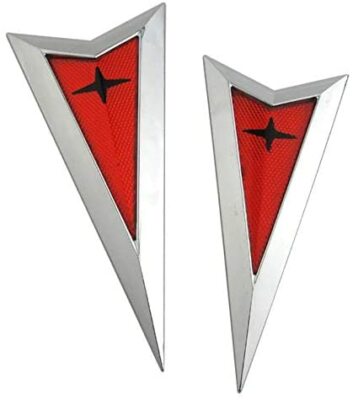 Chrome Front and Rear Arrowhead Emblem Kit With Black Star 2008-2009 ...