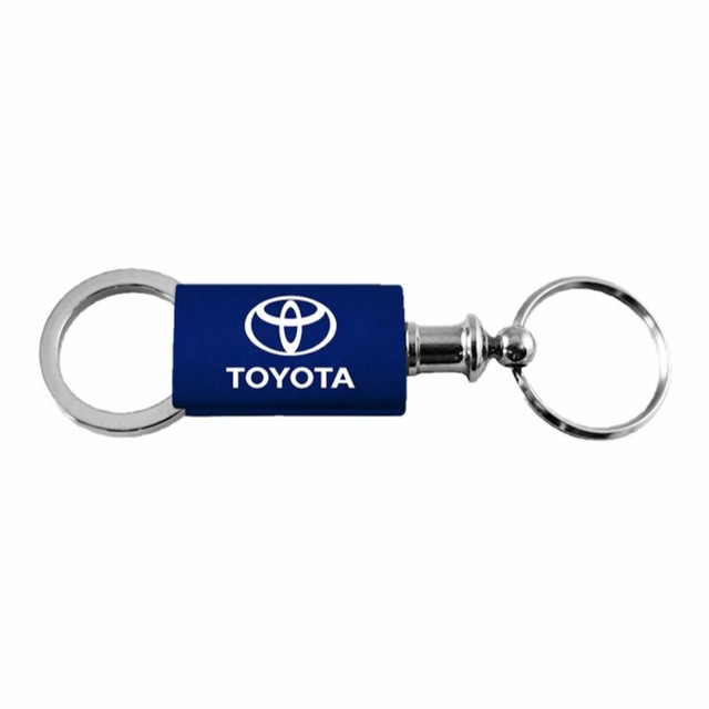 Toyota Key Ring Navy Blue Aluminum Valet Keychain | eBay